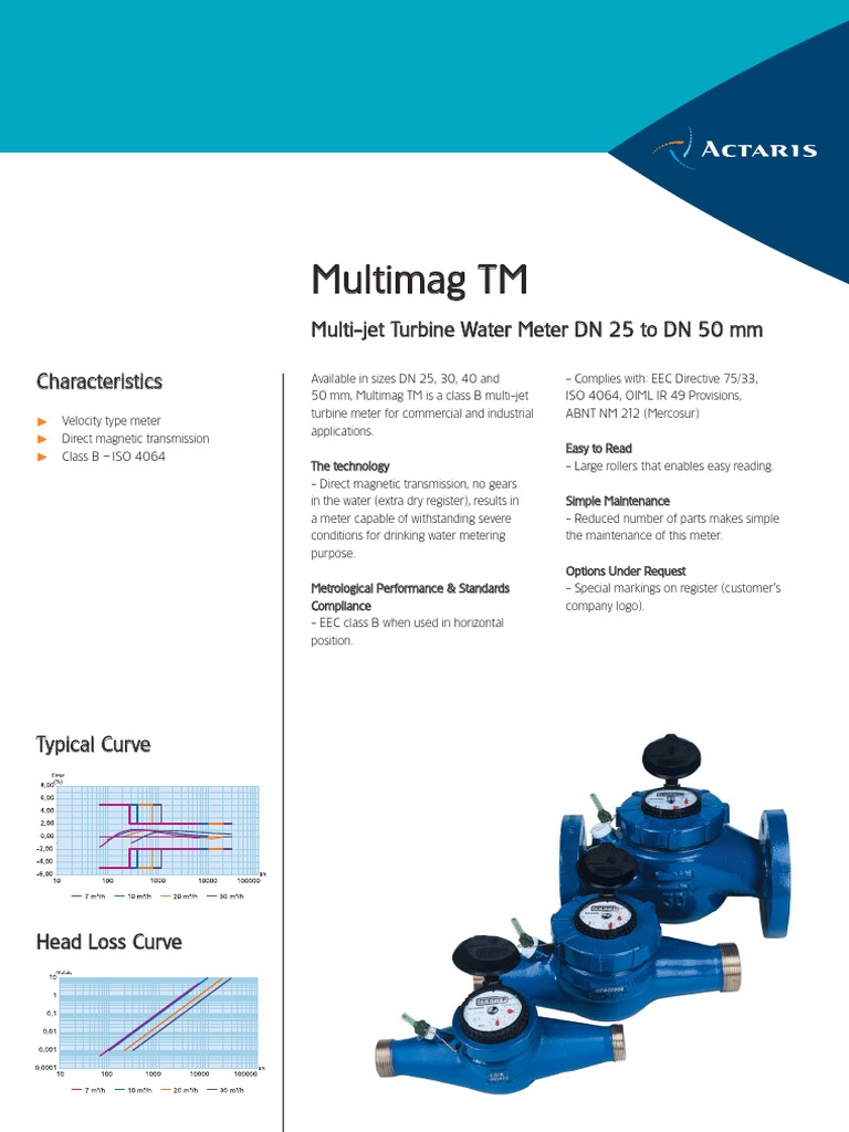 Actaris Multimag TM | PDF | Flow Measurement | Mechanical Engineering