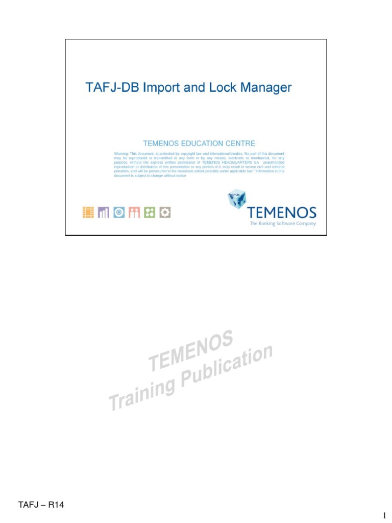 9.TAFJ DBImport&LockMgr Day3Sn2 | PDF | Command Line Interface | Databases