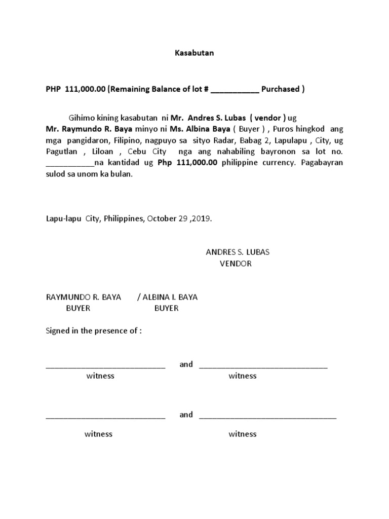 Kasabutan | Download Free PDF | Philippines