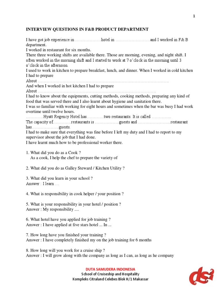 Modul F&B Product DSI Kelas Akselerasi Terbaru | PDF | Salad | Mayonnaise