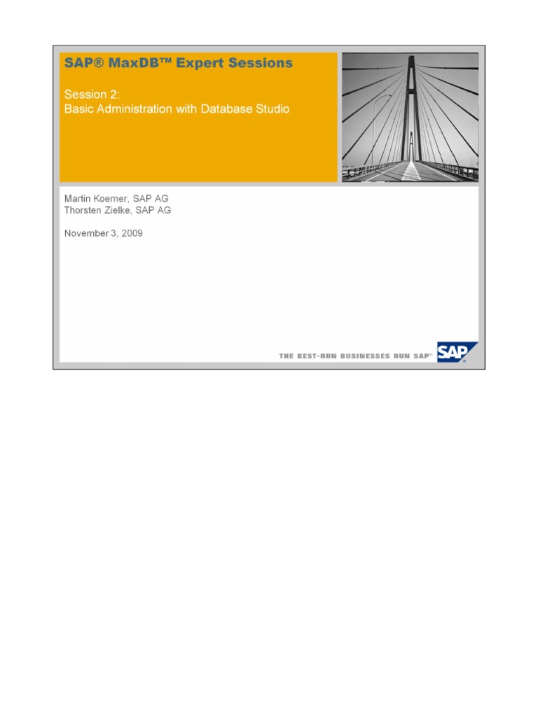 MaxDB Basic Admin DB Studio | PDF | Command Line Interface | Databases MaxDB Basic Admin DB Studio | PDF | Command Line Interface | Databases
