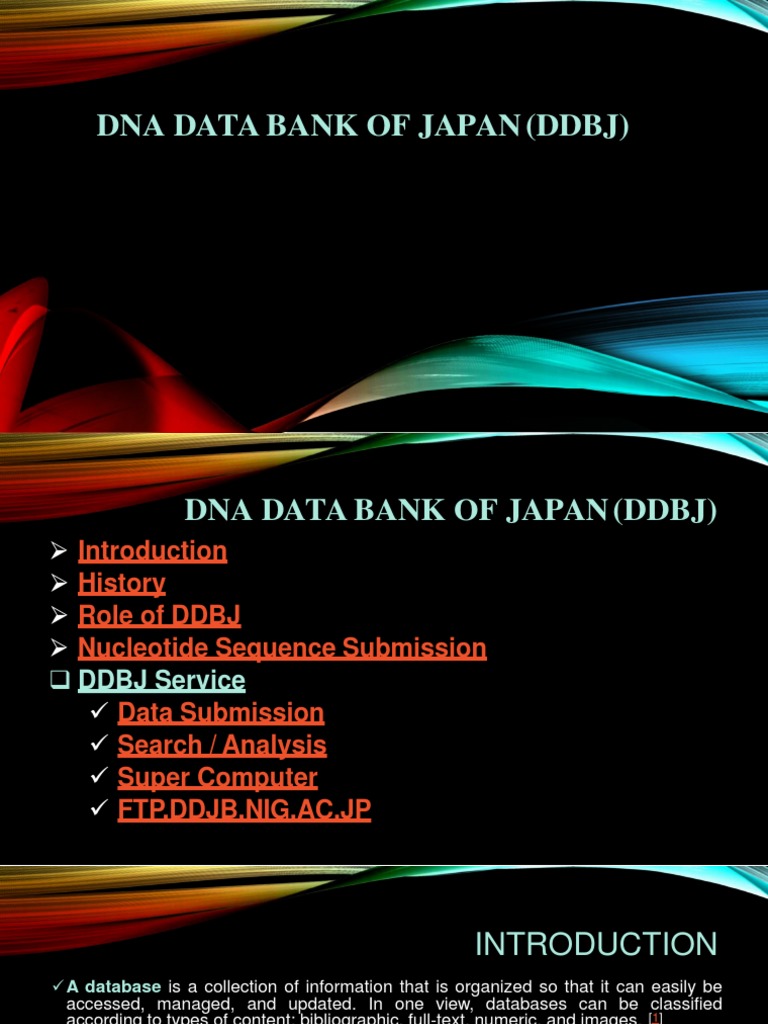 DDBJ | PDF | Gen Bank | Genetics