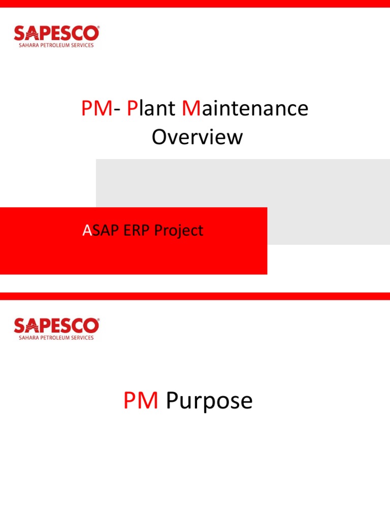 Plant Maintenance SAP | PDF | Business | Computing