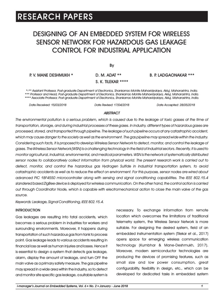 Cse Paper | PDF | Wireless Sensor Network | Microcontroller