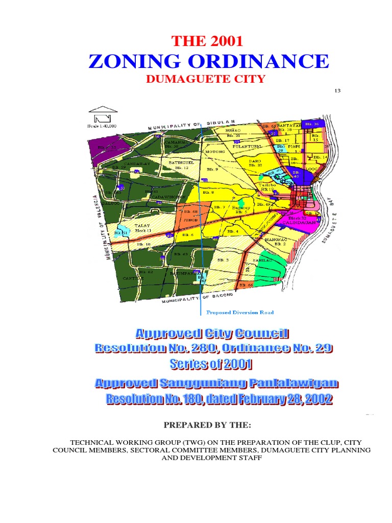 Regulations for Land Use and Zoning Districts in Dumaguete City: The ...