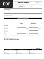 Hydrostatic Test Form | PDF | Metrology | Gases