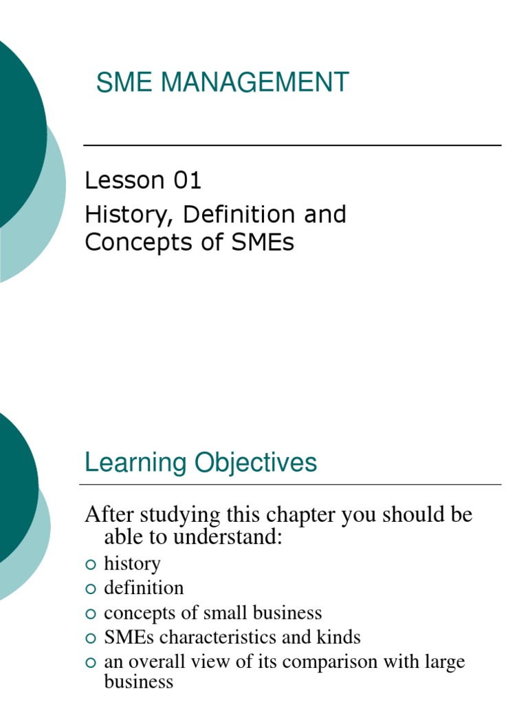 SME Management - 1 | PDF | Small And Medium Sized Enterprises | Small ...