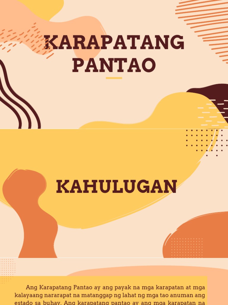 Karapatang Pantao