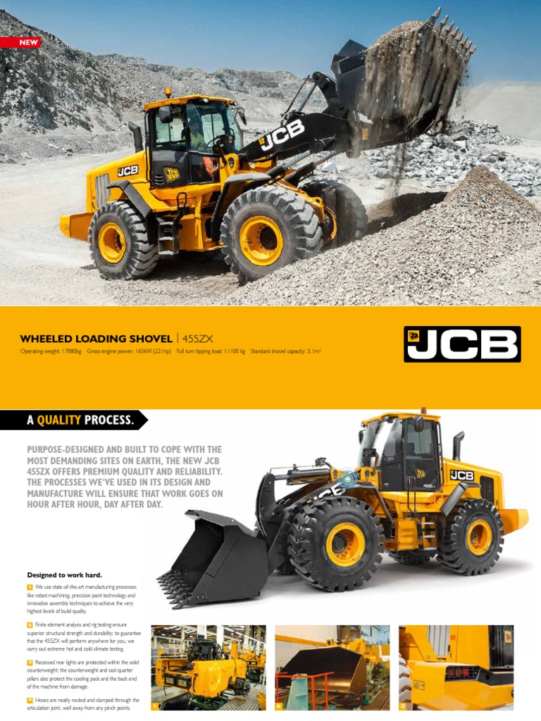 455zx - Brochure PDF | PDF | Loader (Equipment) | Axle