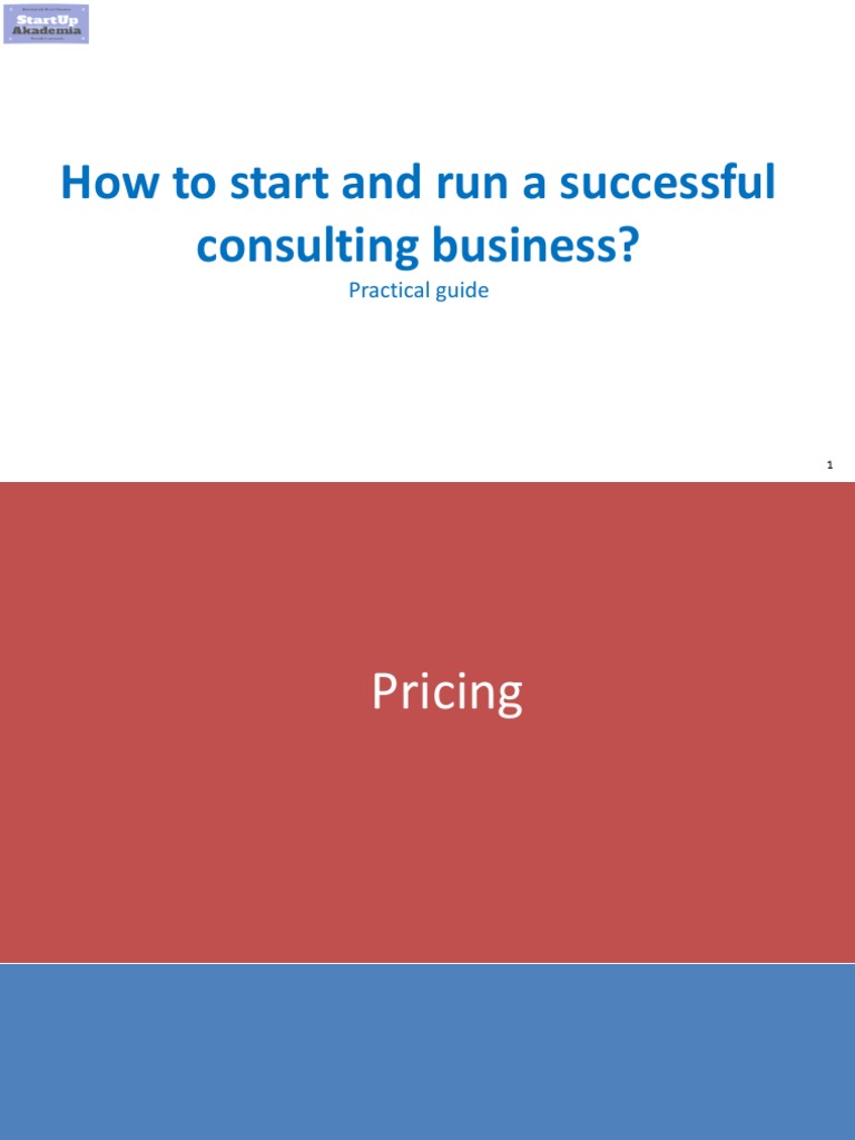 Running Consulting Company Pricing | PDF | Pricing | Retail