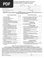 PSAL Medical Form 2024-2025 | PDF | Clinical Medicine | Diseases And ...