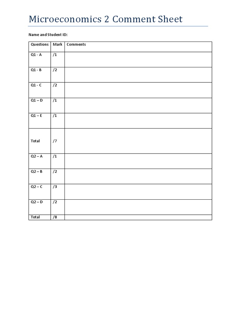 Homework Assignment 3 - ECON2101 | PDF | Marginal Cost | Average Cost