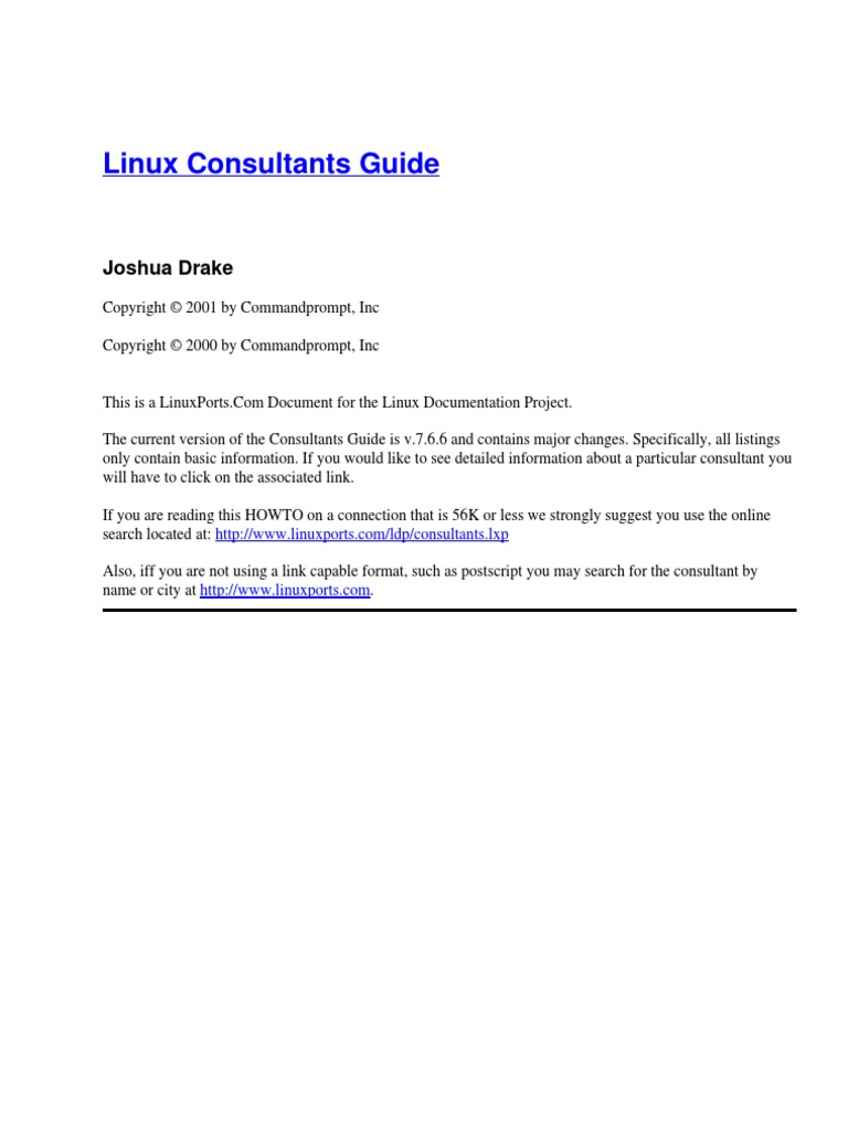Consultants Guide | PDF