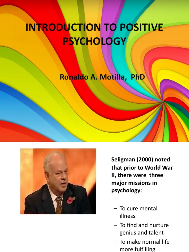 Introduction To Positive Psychology | PDF | Positive Psychology | Happiness