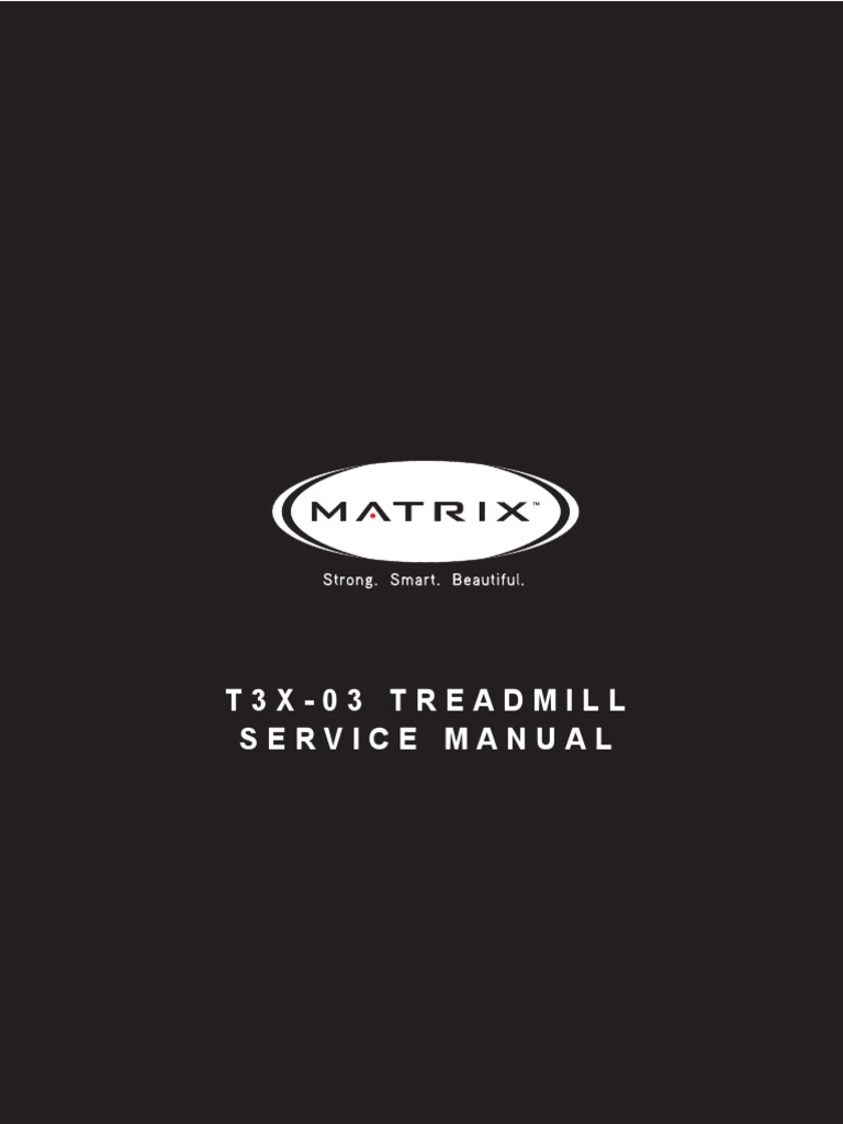 Matrix T3x-03 AC Treadmill Service Manual PDF | PDF | Treadmill | Heart ...