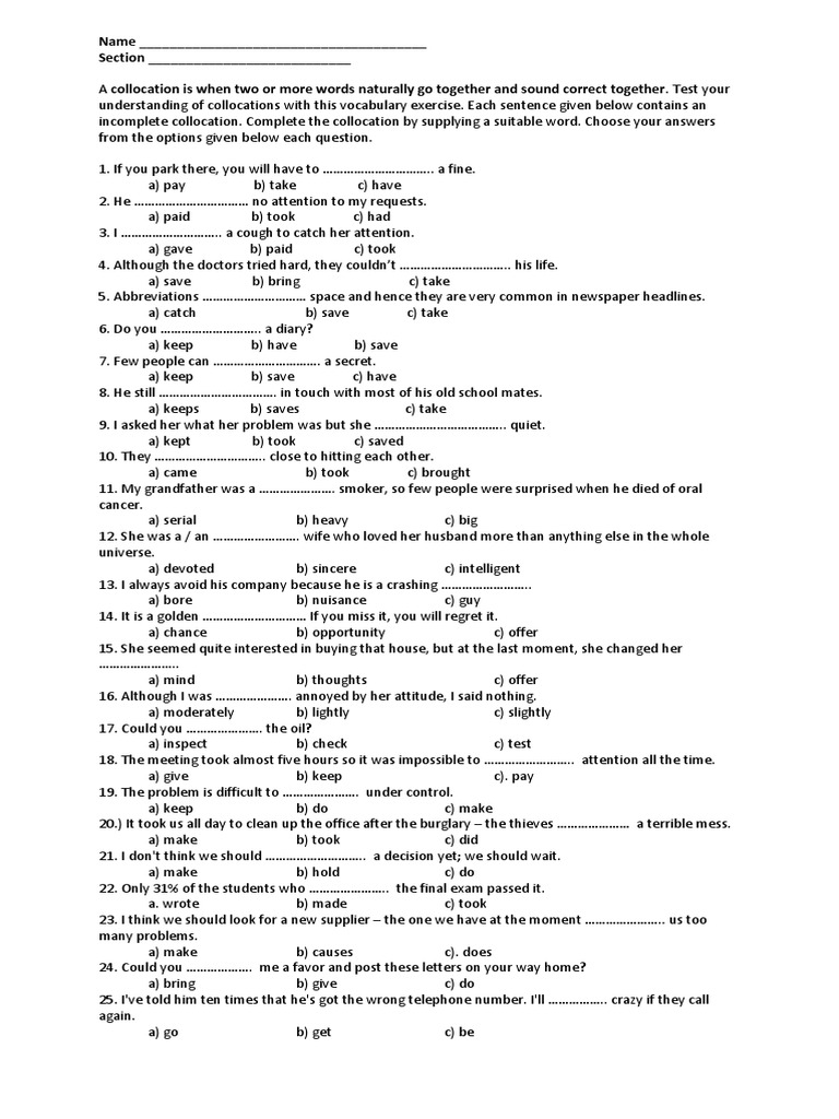 Name - Section | PDF