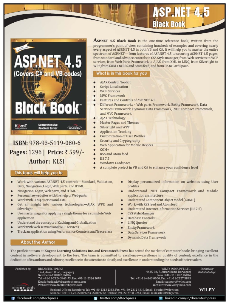 ASP Net 4 5 Black Book PDF | PDF | Ajax (Programming) | Windows Presentation Foundation