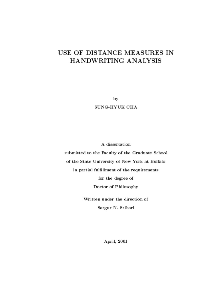 Cha Thesis | Download Free PDF | Pattern Recognition | Statistics