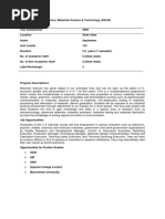 Ntu Mse Ug Brochure | PDF | Materials Science | Physical Sciences