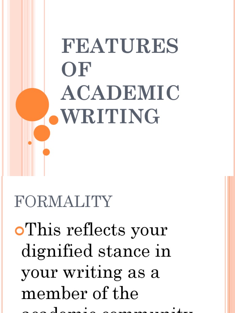 Key Features of Academic Writing | PDF | Experiment | Theory