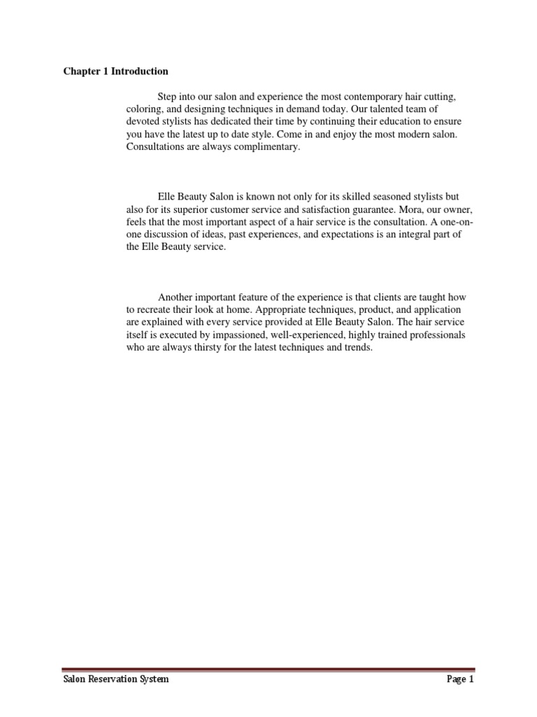 Salon Reservation System | PDF | System | Software Testing