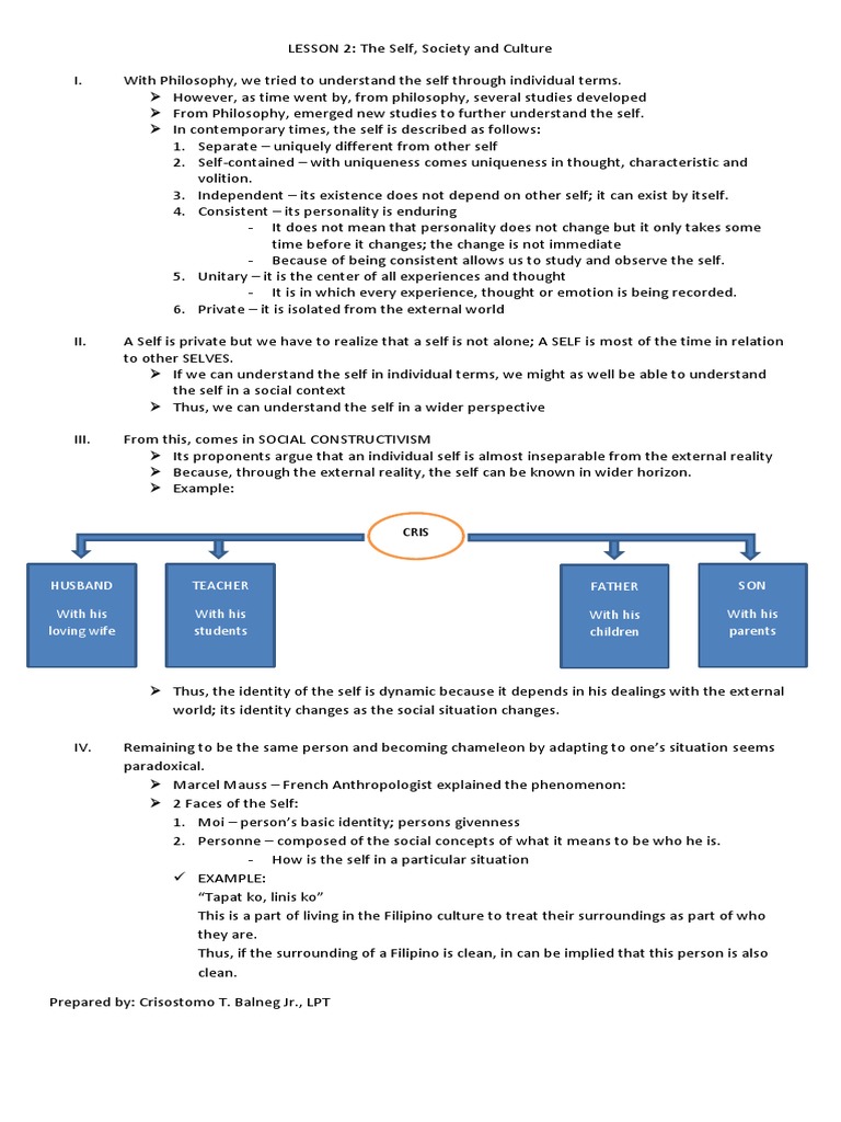Uts Lesson 2 | PDF | Nature Versus Nurture | Self
