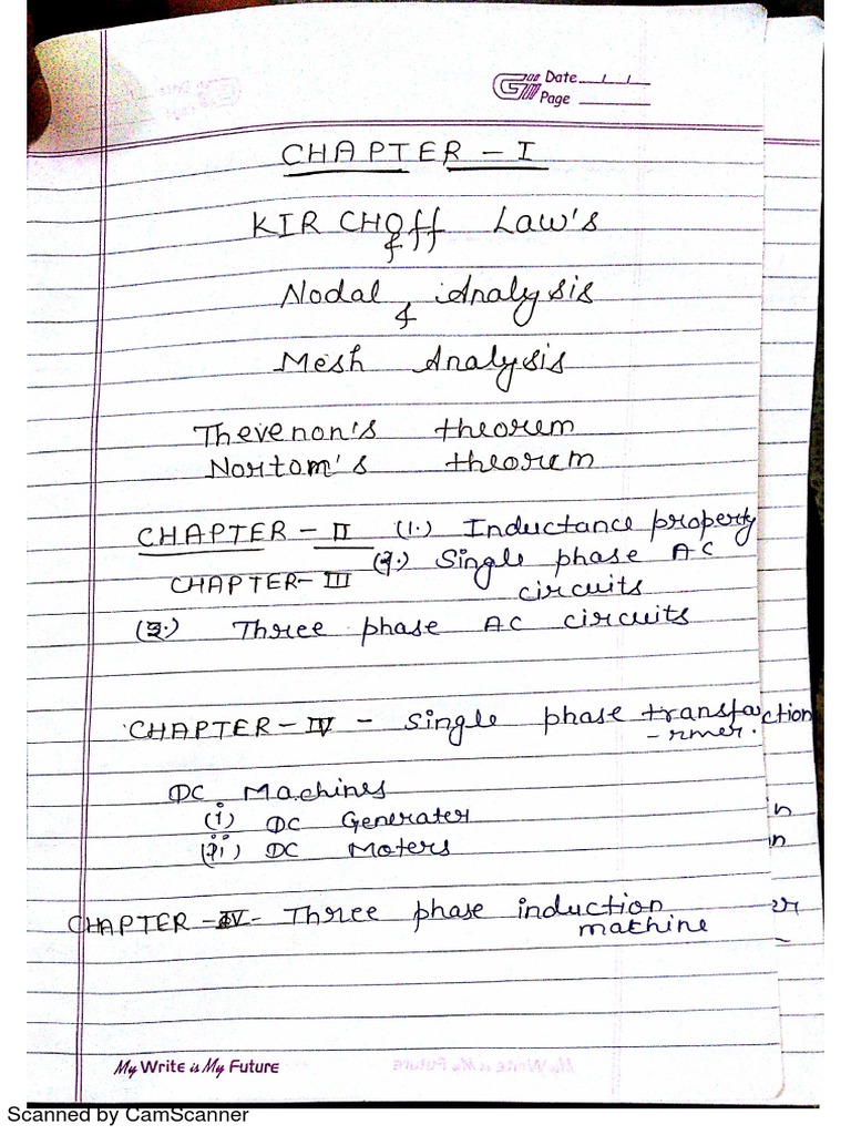 Electrical Technology Notes Btech 1st Year | PDF | Engineering ...