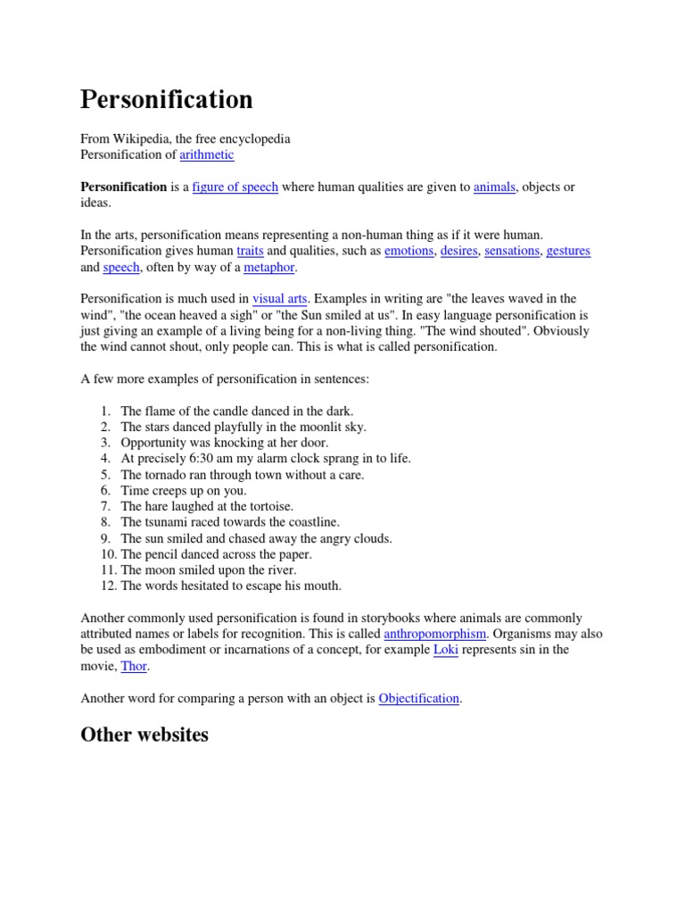 Giving Human Qualities to Non-Human Things: An Exploration of ...