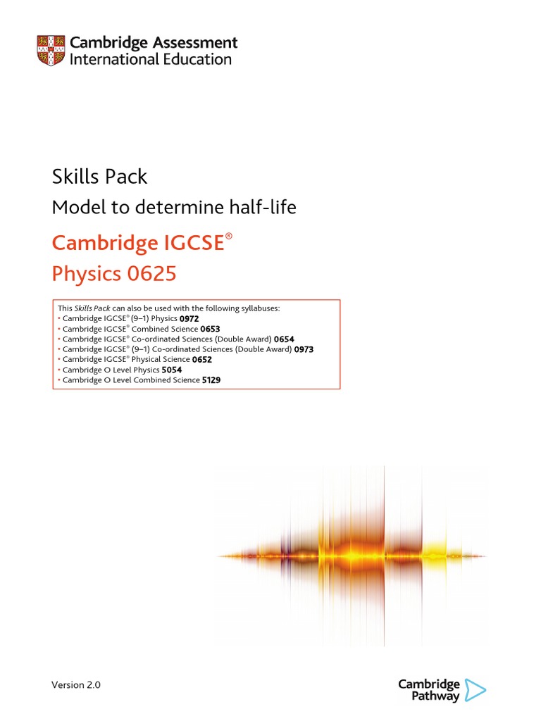 Skills Pack: Cambridge IGCSE Physics 0625 | PDF | Radioactive Decay ...