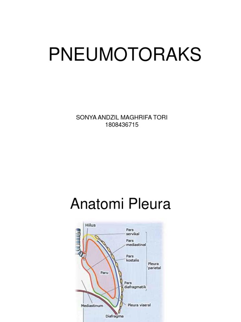 Pneumotoraks by Sonya Andzil | PDF | Science & Mathematics