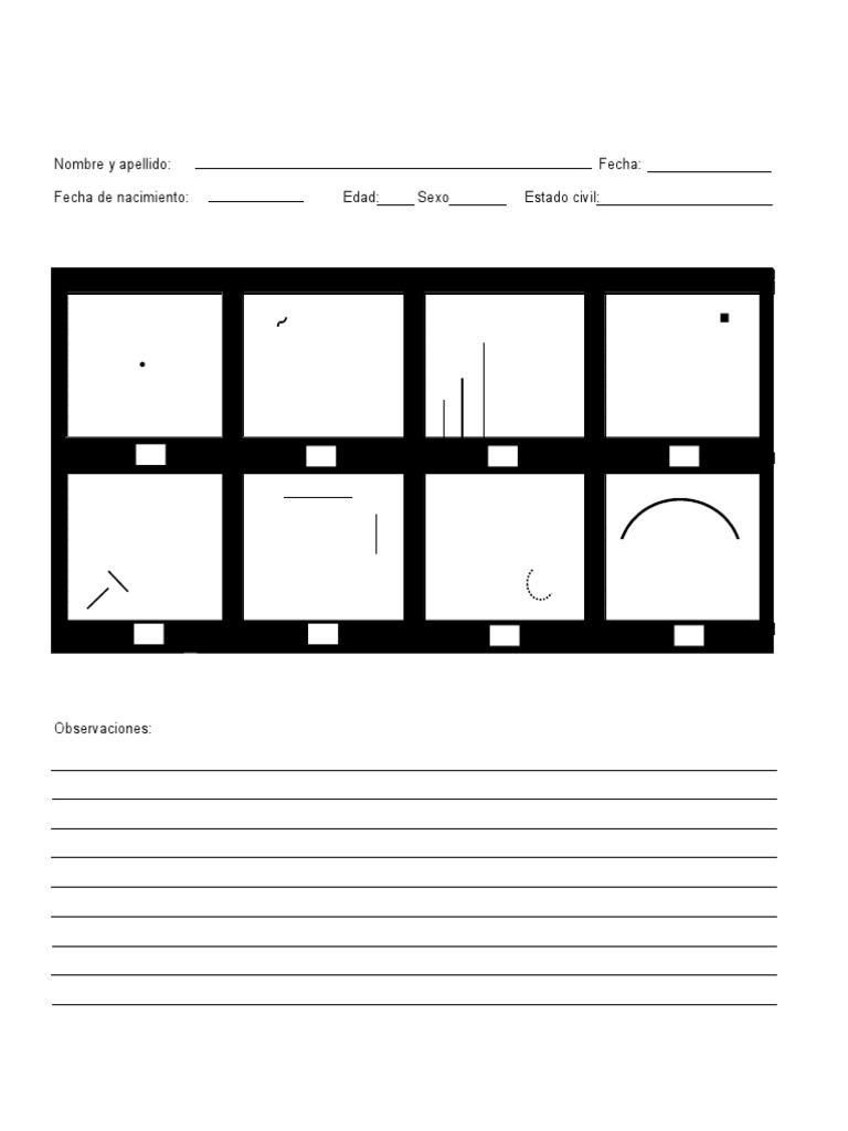 Test de Wartegg | PDF