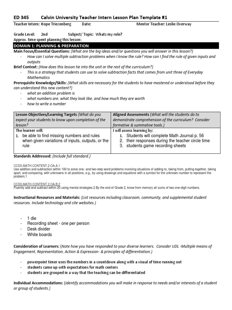 Whats My Rule - 3-7 | Download Free PDF | Curriculum | Learning