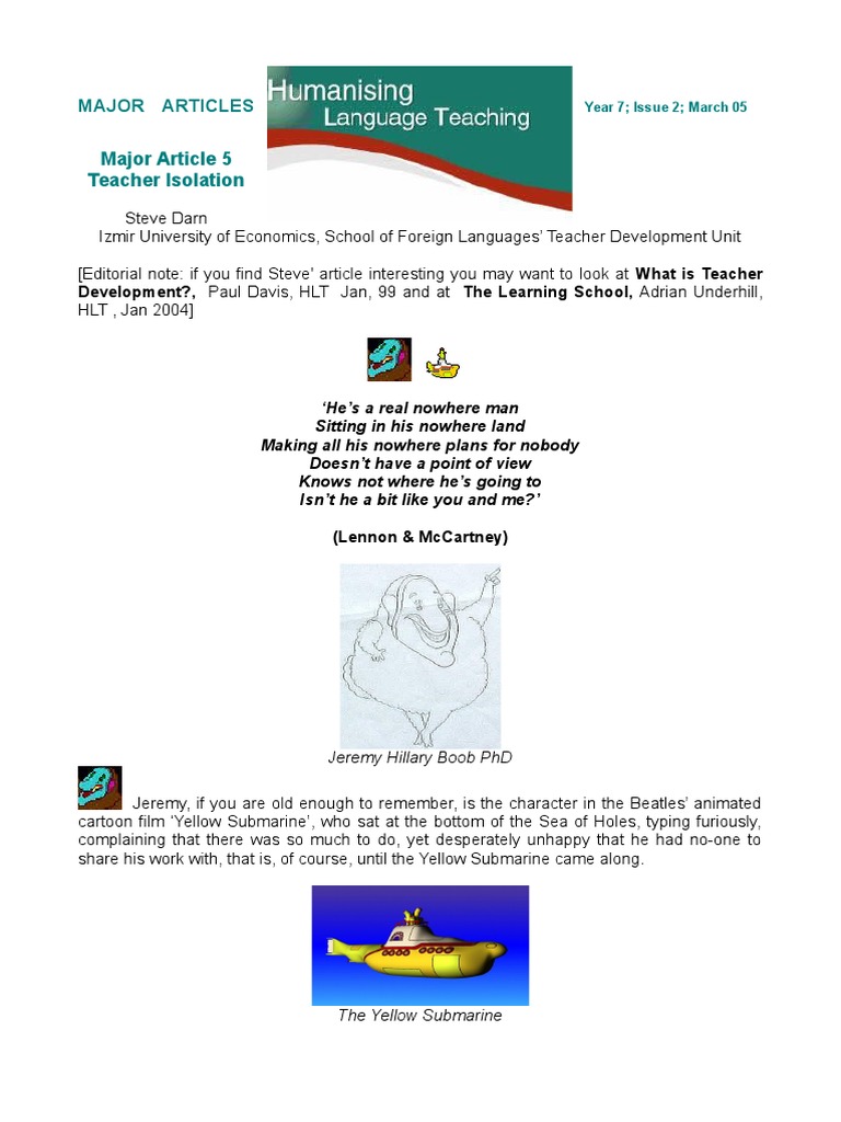 Teacher Isolation | PDF | Psychological Concepts | Epistemology