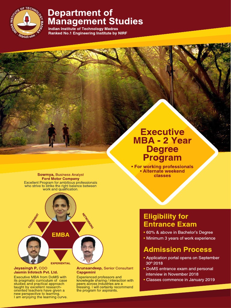 MBA Executive Program (IITM) | PDF