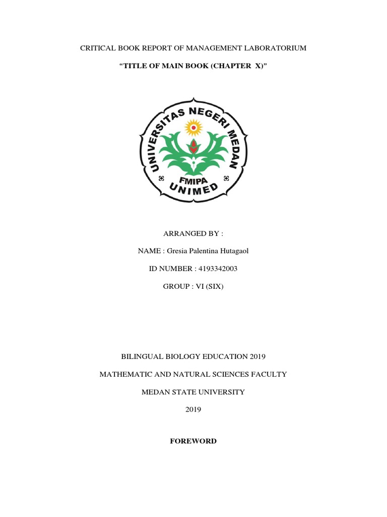 Critical Book Report of Management Laboratorium | PDF | Taxonomy ...