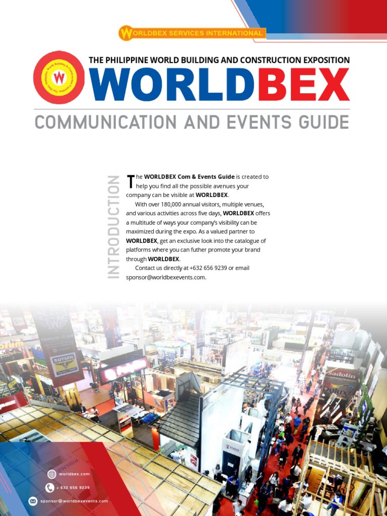 WORLDBEX 2020 Com and Events Guide | PDF | Home & Garden