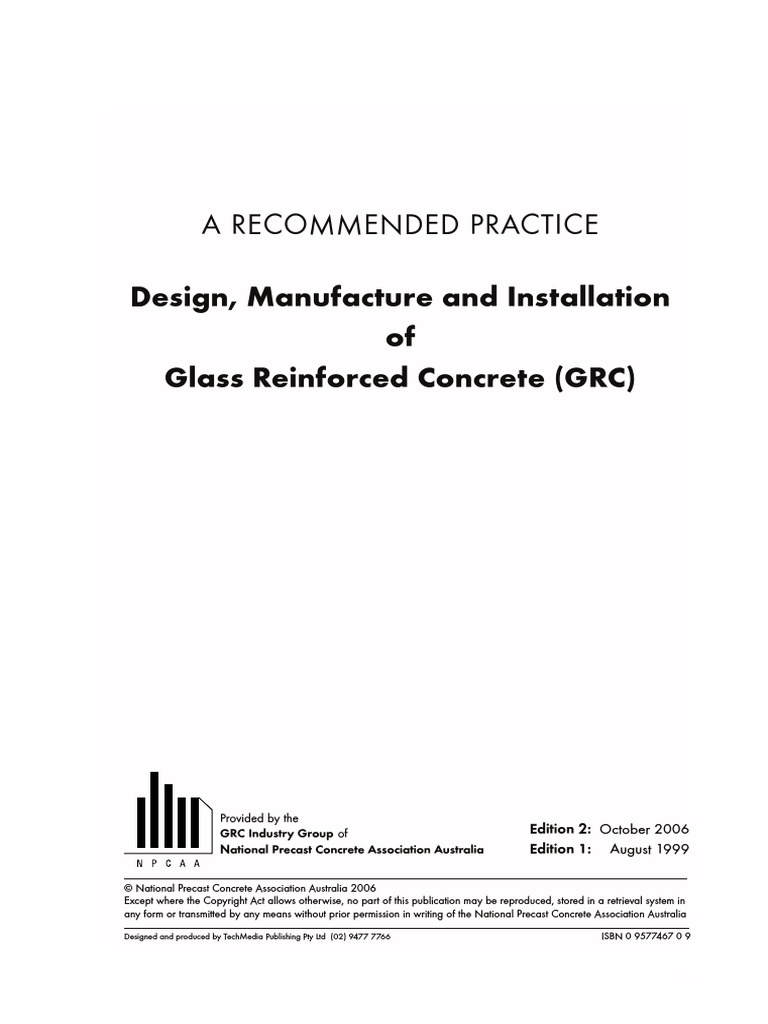 Grc Manual Edition 2 Download Free Pdf Fly Ash Concrete