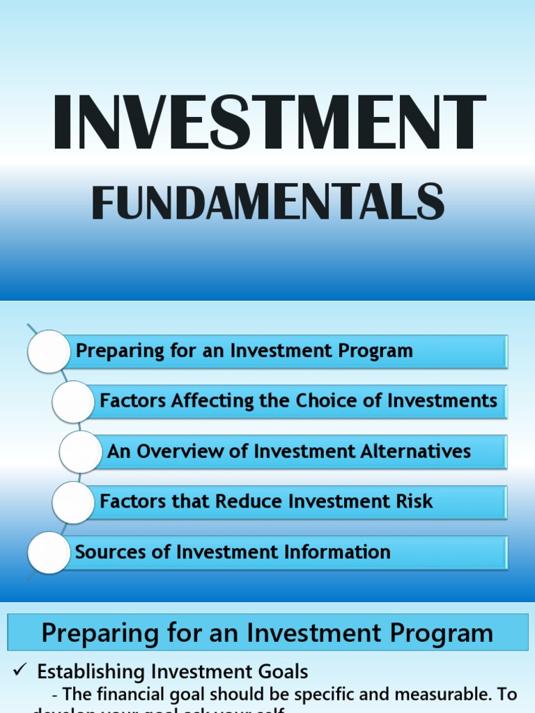 Investment Fundamentals | PDF | Bonds (Finance) | Investing