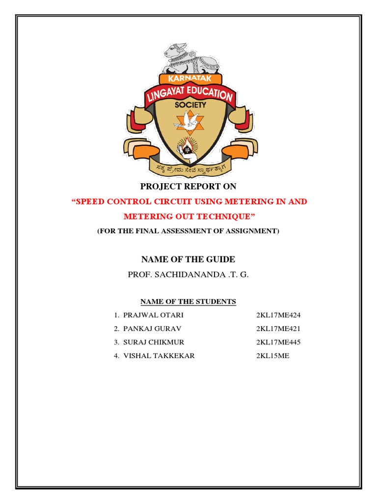 Speed Control Circuit Using Metering | PDF | Valve | Actuator
