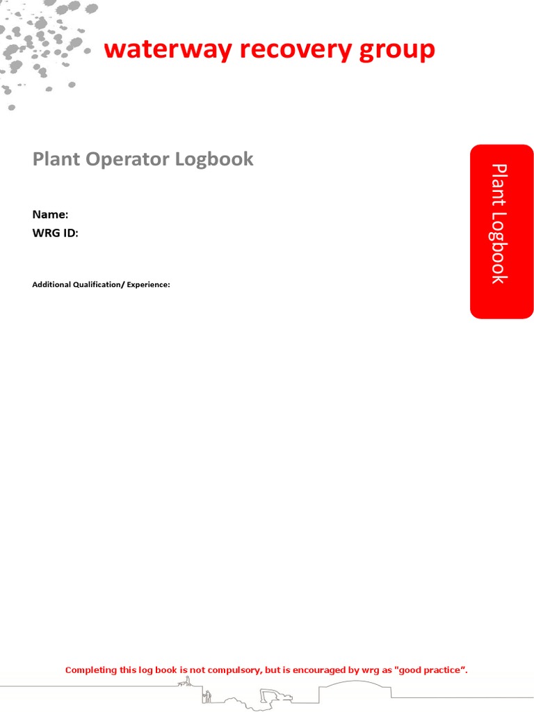 Plant Operator Logbook Template | PDF | Computers | Technology ...