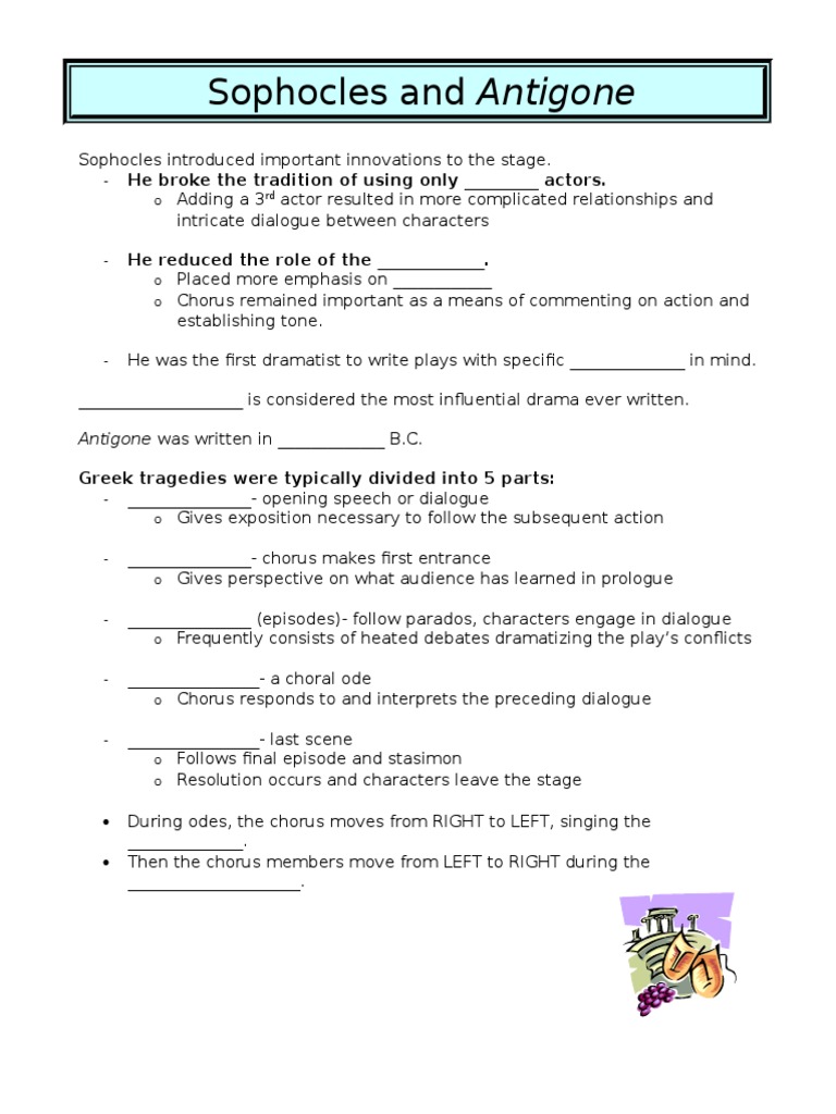 Antigone Study Guide Notes Student Version | PDF | Tragedy