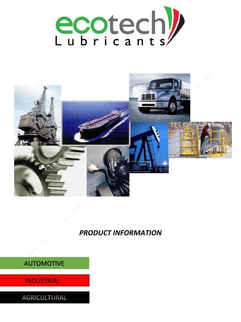 Eco Tech Brochure | PDF | Motor Oil | Mechanical Engineering