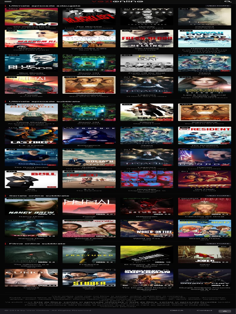 Filme Si Seriale Online Subtitrate HD - Vezi Online PDF | PDF | Violence