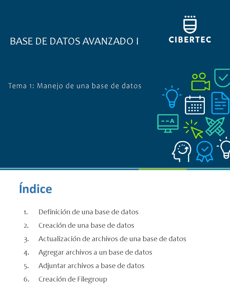 BDA I - Tema 1 - PDF | PDF | Servidor SQL de Microsoft | Bases de datos