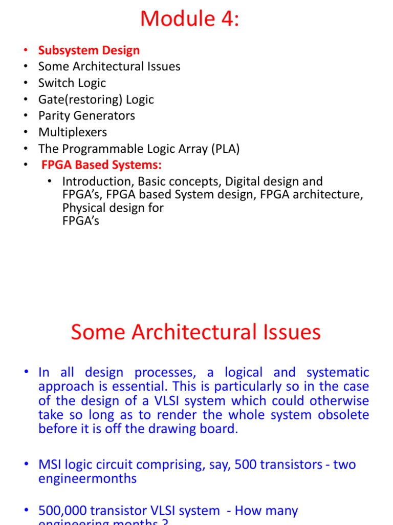 FPGA Architecture in VLSI Design | PDF | Logic Gate | Cmos