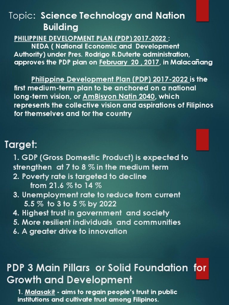 Phil Devt Plan 2017 - 2022 | PDF | Economic Growth | Philippines