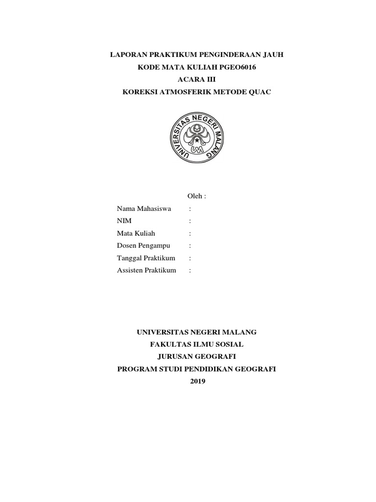 Koreksi Atmosferik Metode Quac | PDF