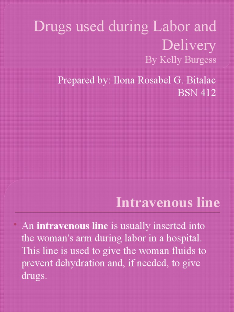 Medications for Labor and Delivery | PDF | Childbirth | Anesthesia