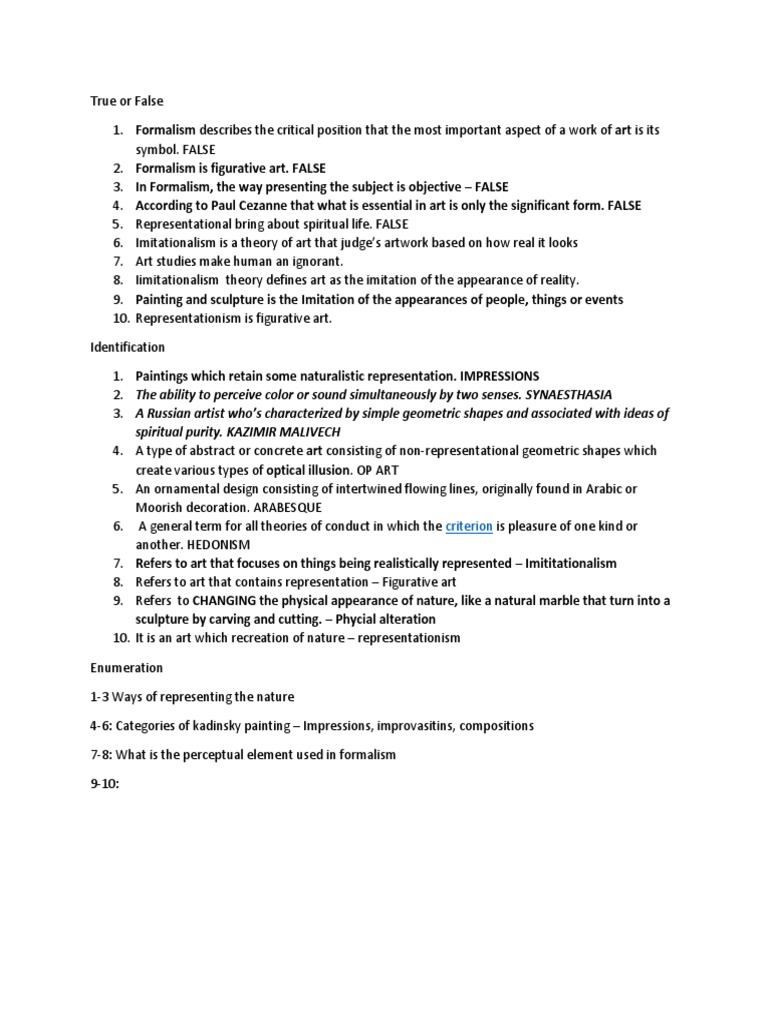 Midterm Quiz - Art App | PDF