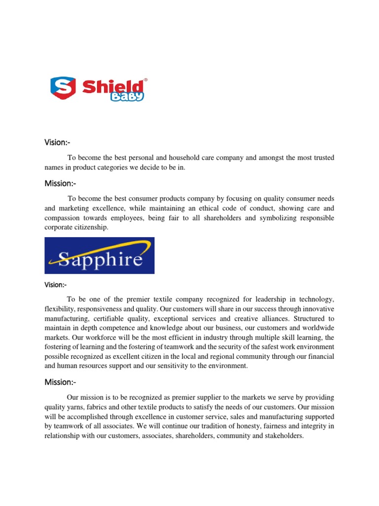 Companies Vision and Mission | PDF | Abbott Laboratories | Customer